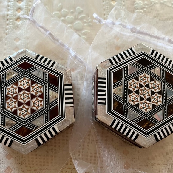 Storage & Organization | 2 Nice Octogonal Middle Eastern Inlaid Box ...
